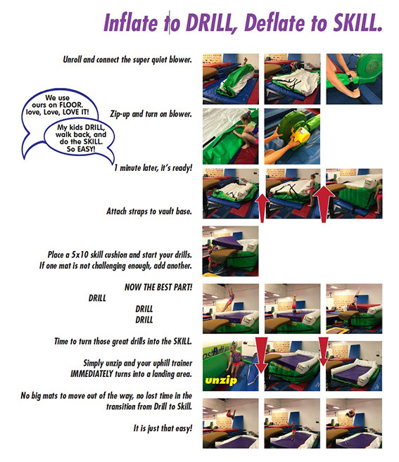 FastFluff™ Inflatable Vault & Floor Trainer